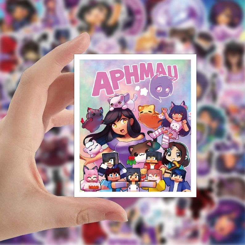 Aphmau Stickers | Set of 50 | Waterproof Vinyl Stickers | Anime Sticker ...
