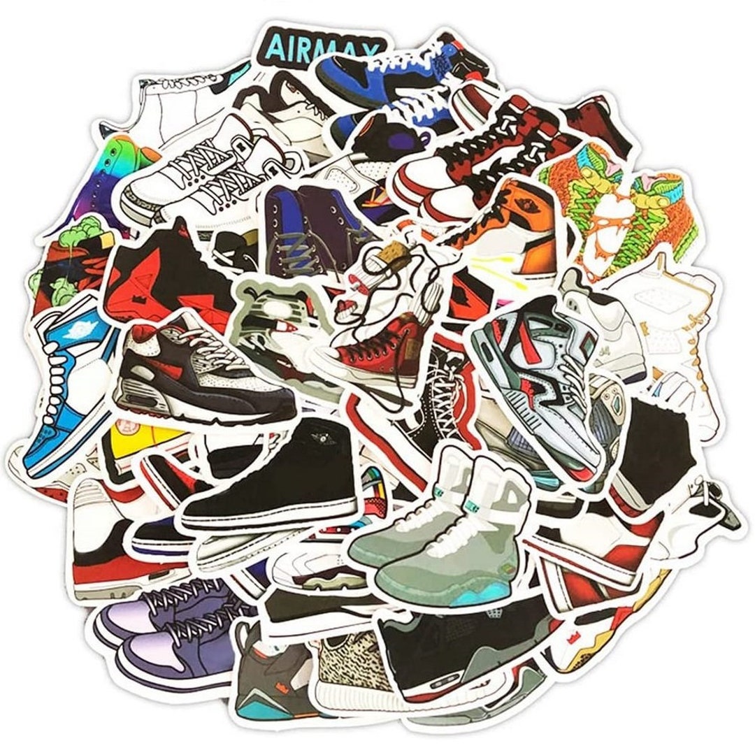 Sneaker Stickers | Shoe Stickers | Set of 50 | SAME Day SHIPPING ...