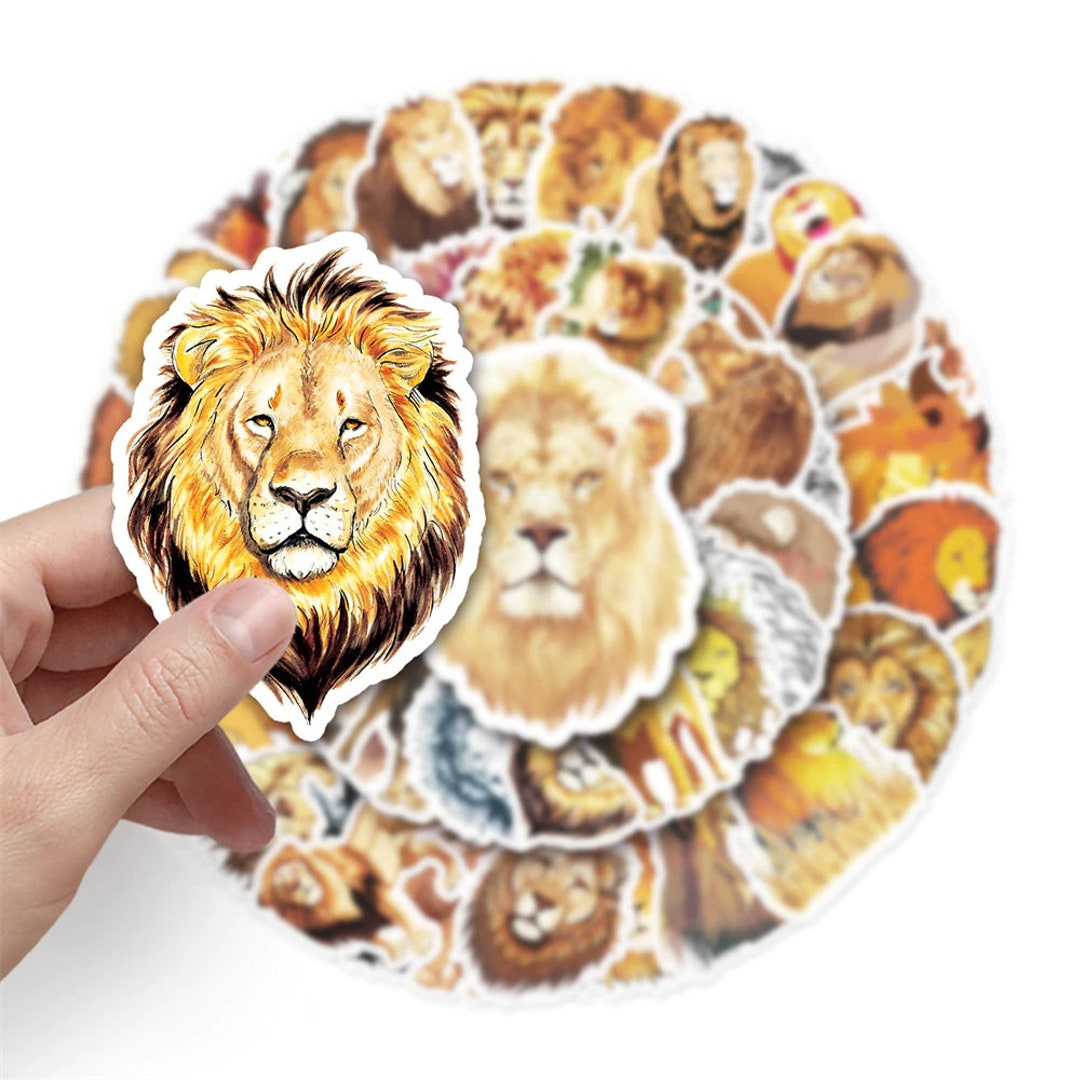 Lion Stickers Animal Stickers Set of 100 SAME Day SHIPPING Phone ...