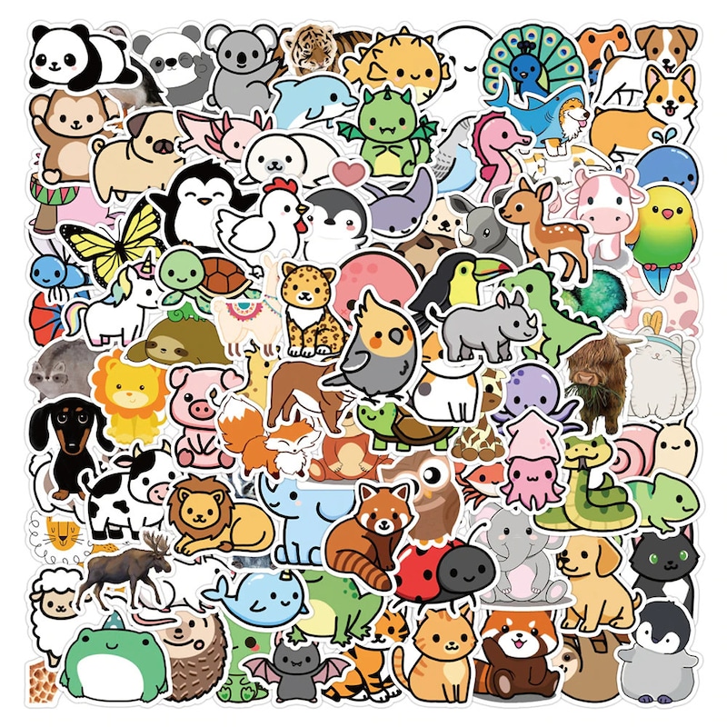 Animal Stickers - Etsy