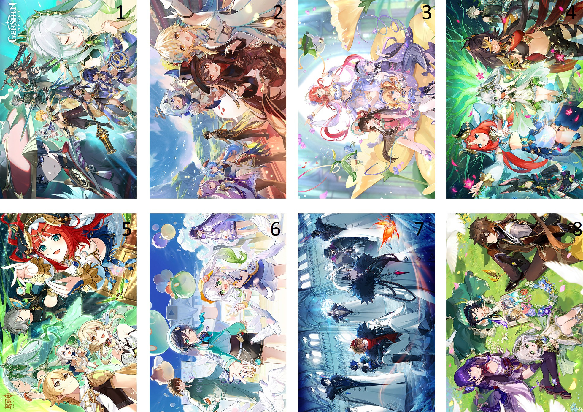 Genshin Impact Posters HIGH QUALITY Laminate Poster - Etsy Canada