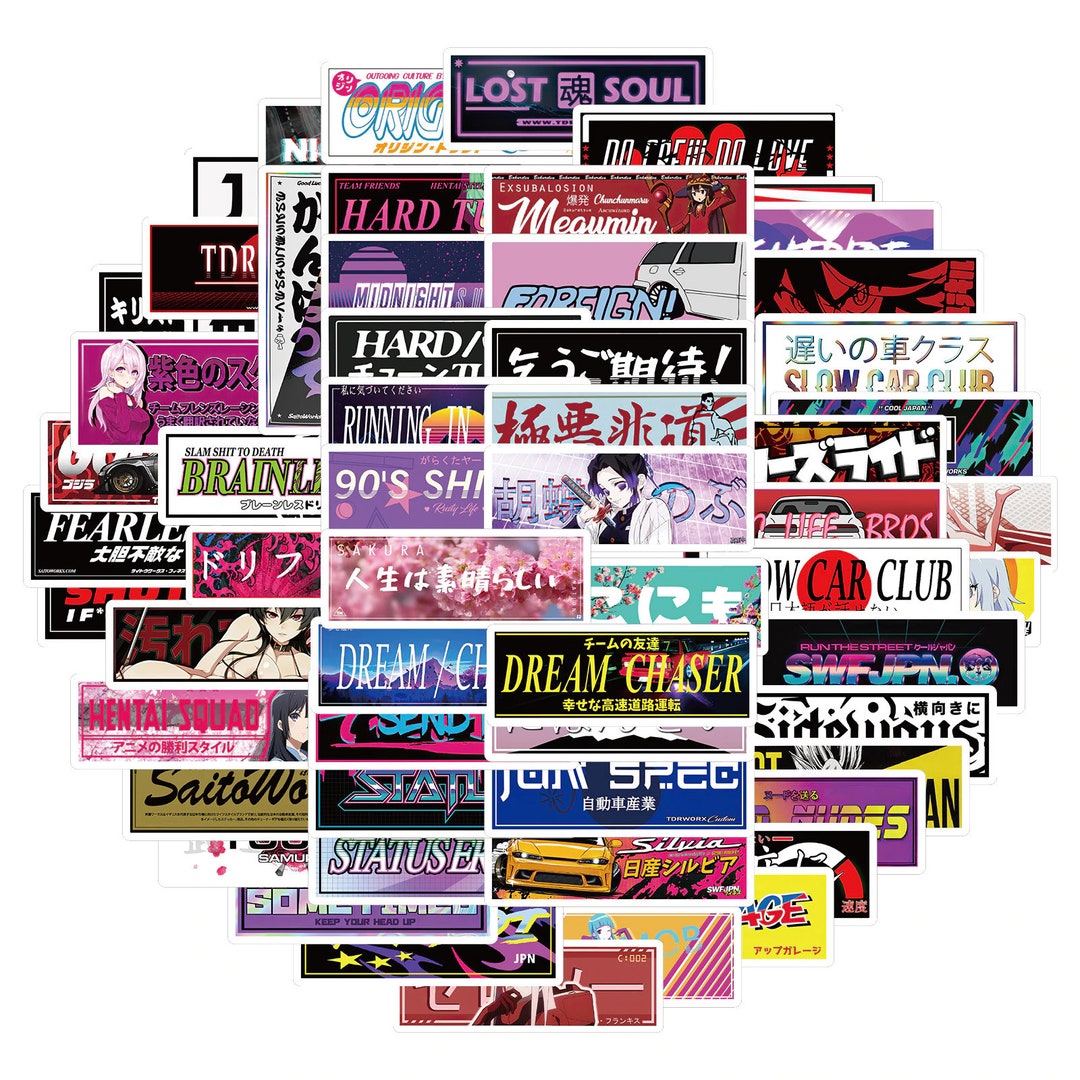 Japanese JDM Stickers | Set of 100 | SAME Day SHIPPING! | Phone ...