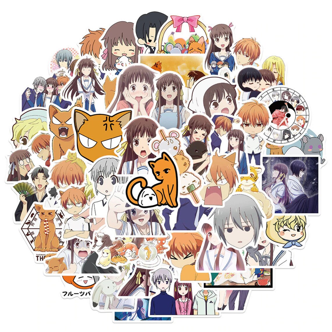 Fruits Basket Stickers Set of 100 Waterproof Vinyl - Etsy