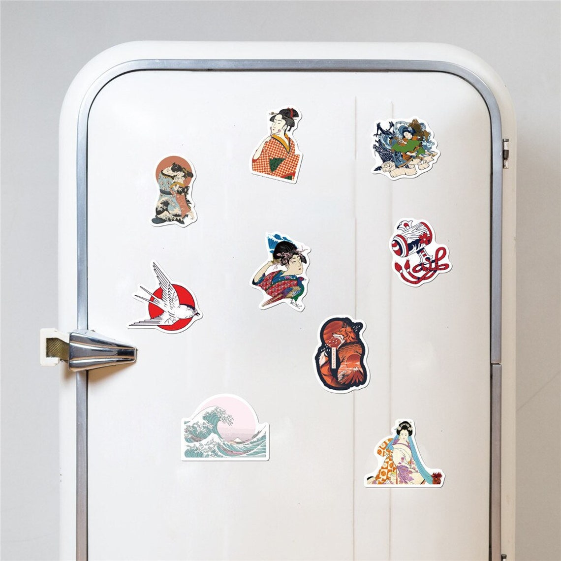 Japanese Style Stickers Set of 50 Stickers Geisha Stickers - Etsy