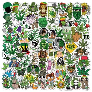 Weed Stickers MJ Stickers Set of 100 SAME Day SHIPPING - Etsy