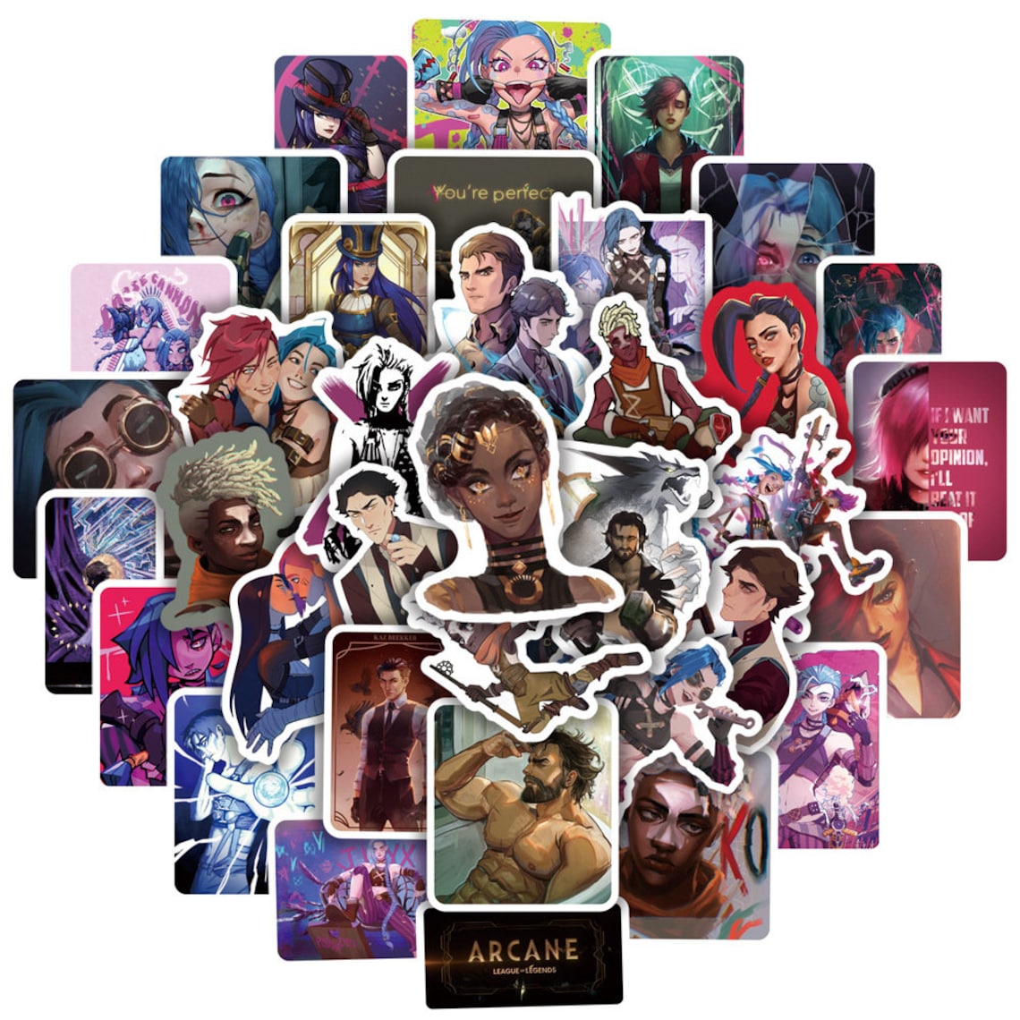 Arcane Stickers Set of 100 Waterproof Vinyl Stickers - Etsy