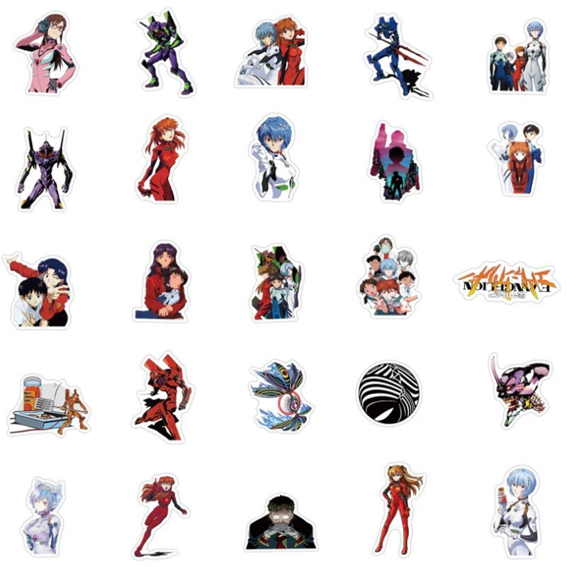 Neon Genesis Evangelion Stickers Set of 100 Waterproof - Etsy