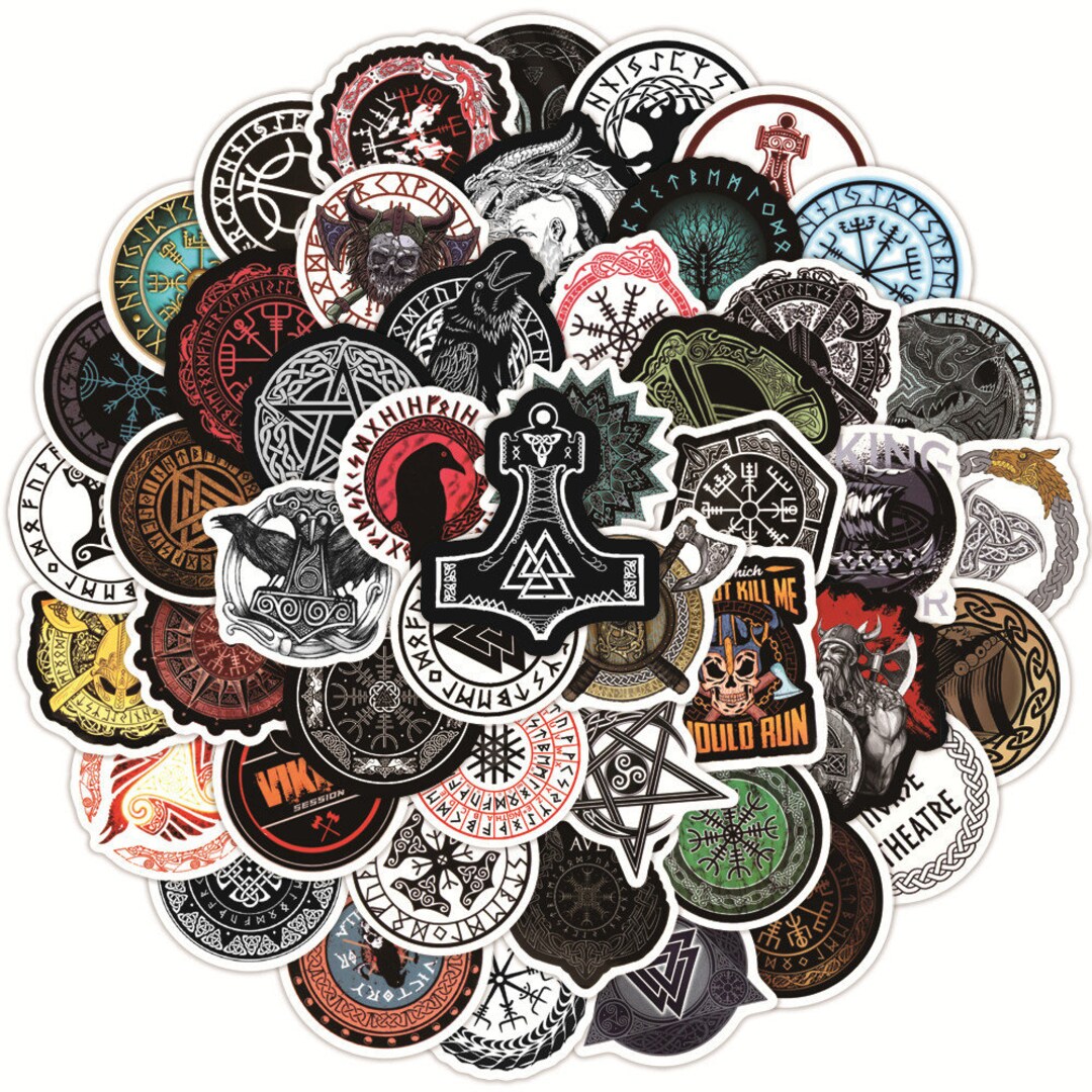 Viking Stickers | Norse Stickers | Set of 100 | SAME Day SHIPPING ...