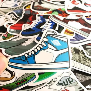 Sneaker Stickers | Shoe Stickers | Set of 50 | SAME Day SHIPPING ...