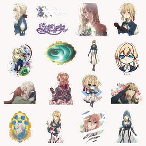 Violet Evergarden Stickers | Set of 100 | Waterproof Vinyl Stickers ...