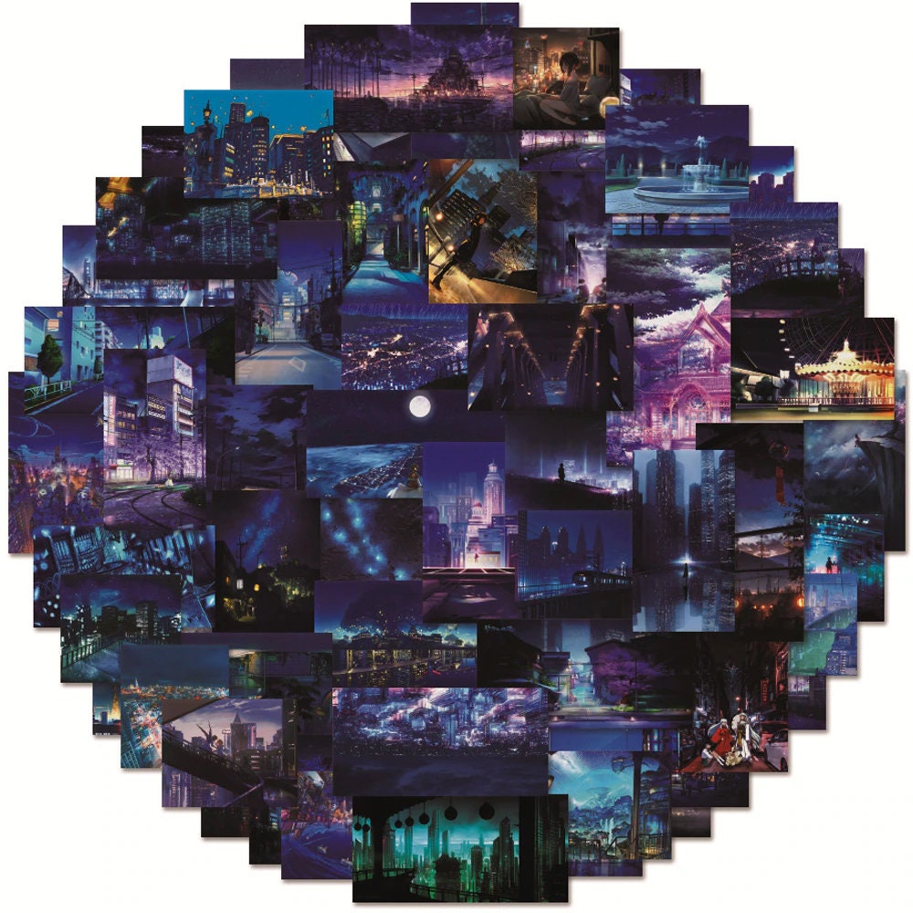 Midnight Stickers Set of 50 Stickers Night Stickers SAME - Etsy