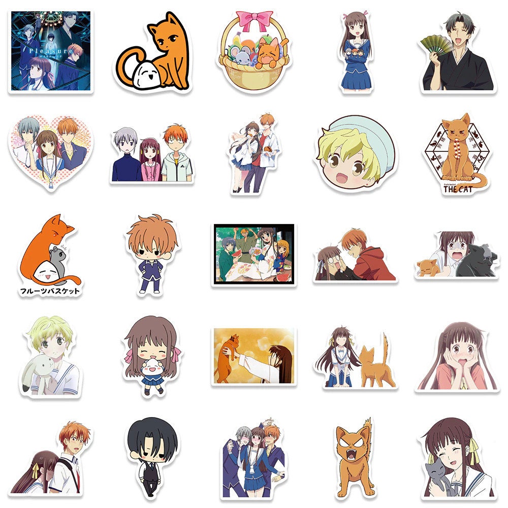 Fruits Basket Stickers Set of 100 Waterproof Vinyl - Etsy