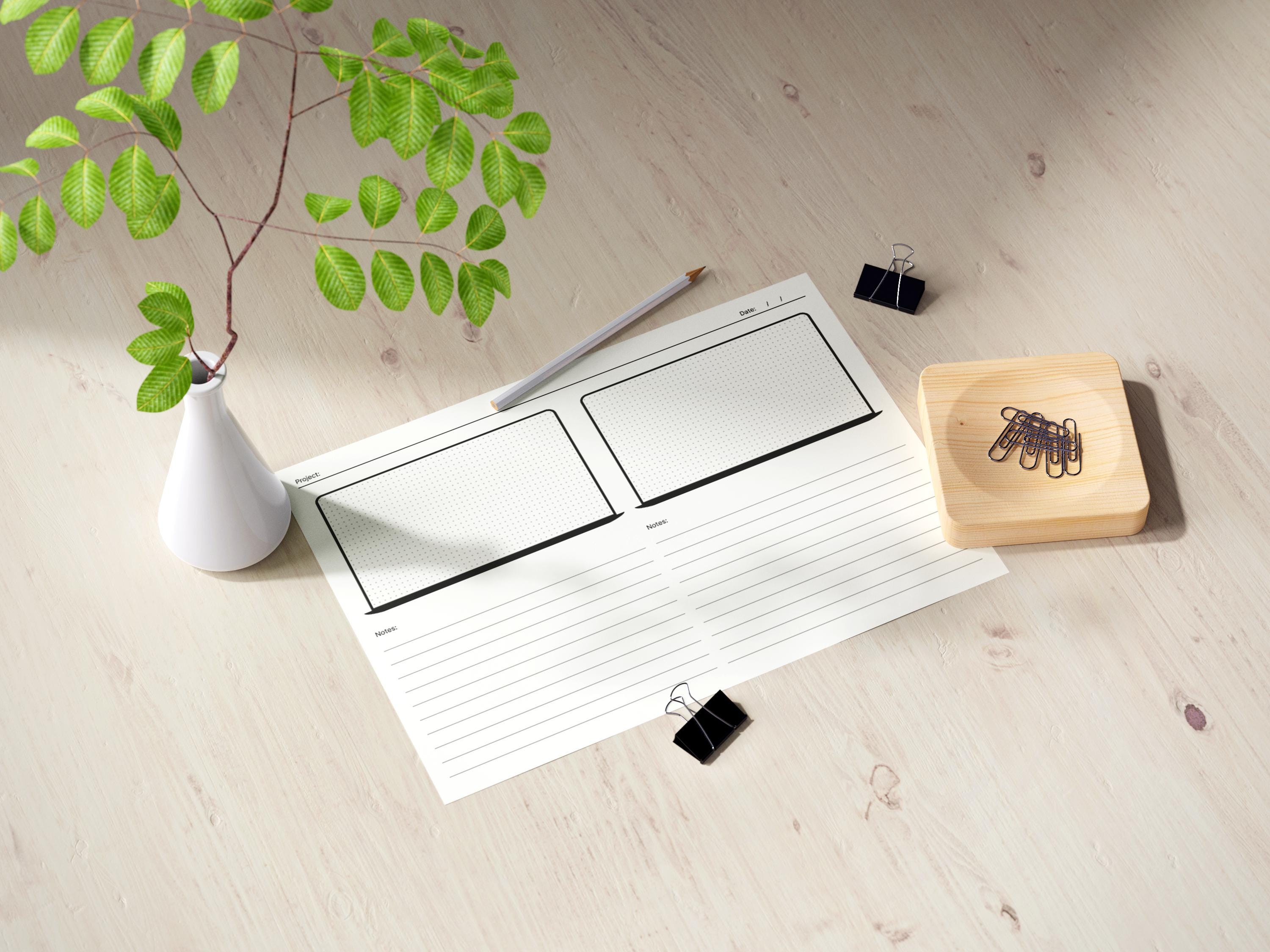 36 A4 Printable UX Wireframes for Desktop, Tablet, Mobile & Smartwatch ...