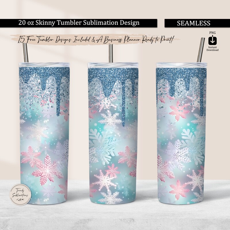 Snowflake Tumbler - Etsy