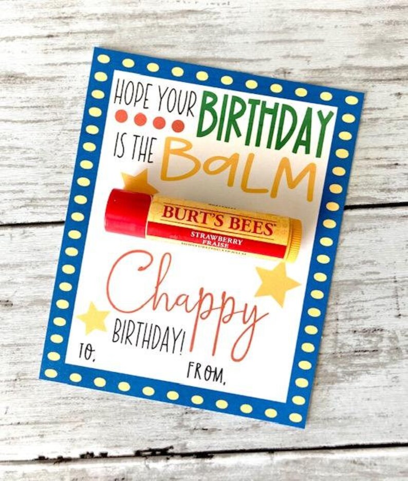 Cute Chappy Birthday Gift Tag - Happy Birthday! - Great for Handing Out ...