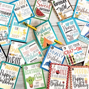 Cute Bee Happy Birthday Pencil Tag - Back to School Bee Theme - Buzzing ...