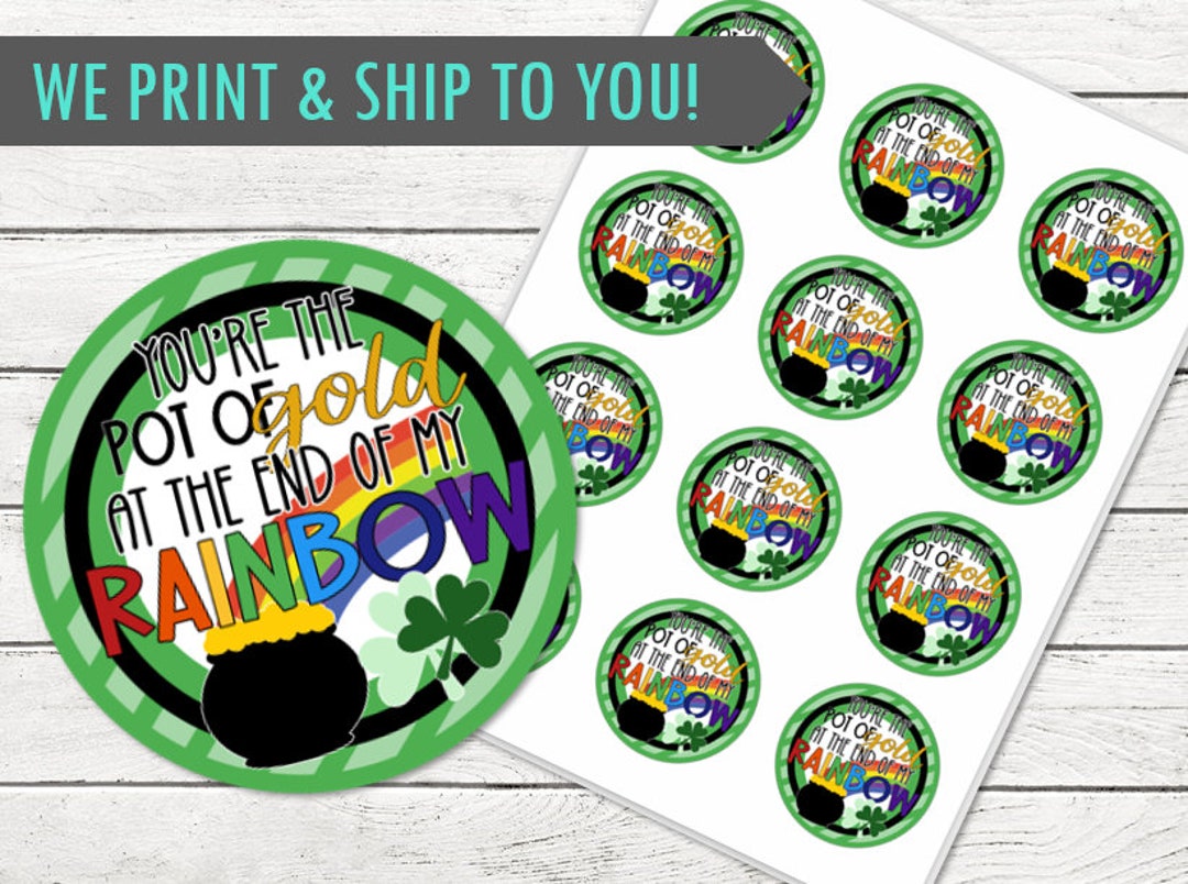 St. Patrick's Day Pot of Gold Sticker Sheet - Happy St Paddy's Day ...