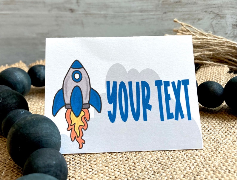Rocket Birthday Thank You Stickers Boy Birthday Stickers - Etsy