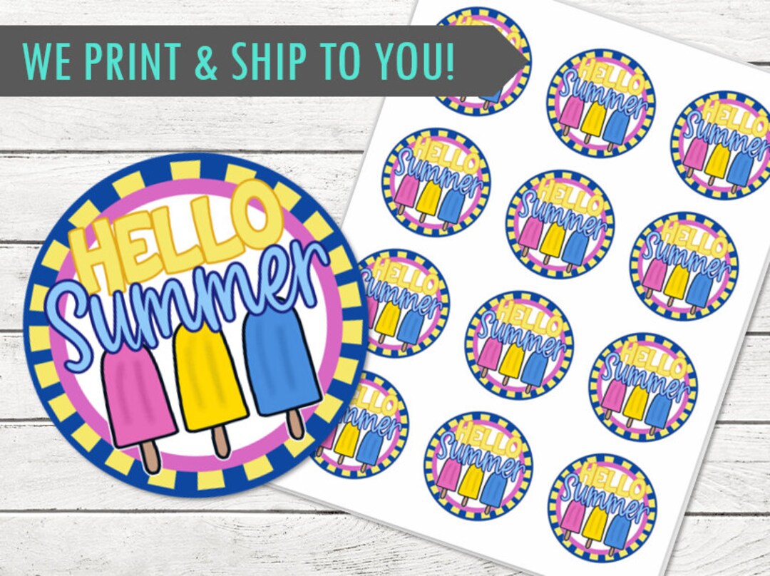 Cute Popsicle End of School Sticker Sheet - Happy Summer! - Great for ...