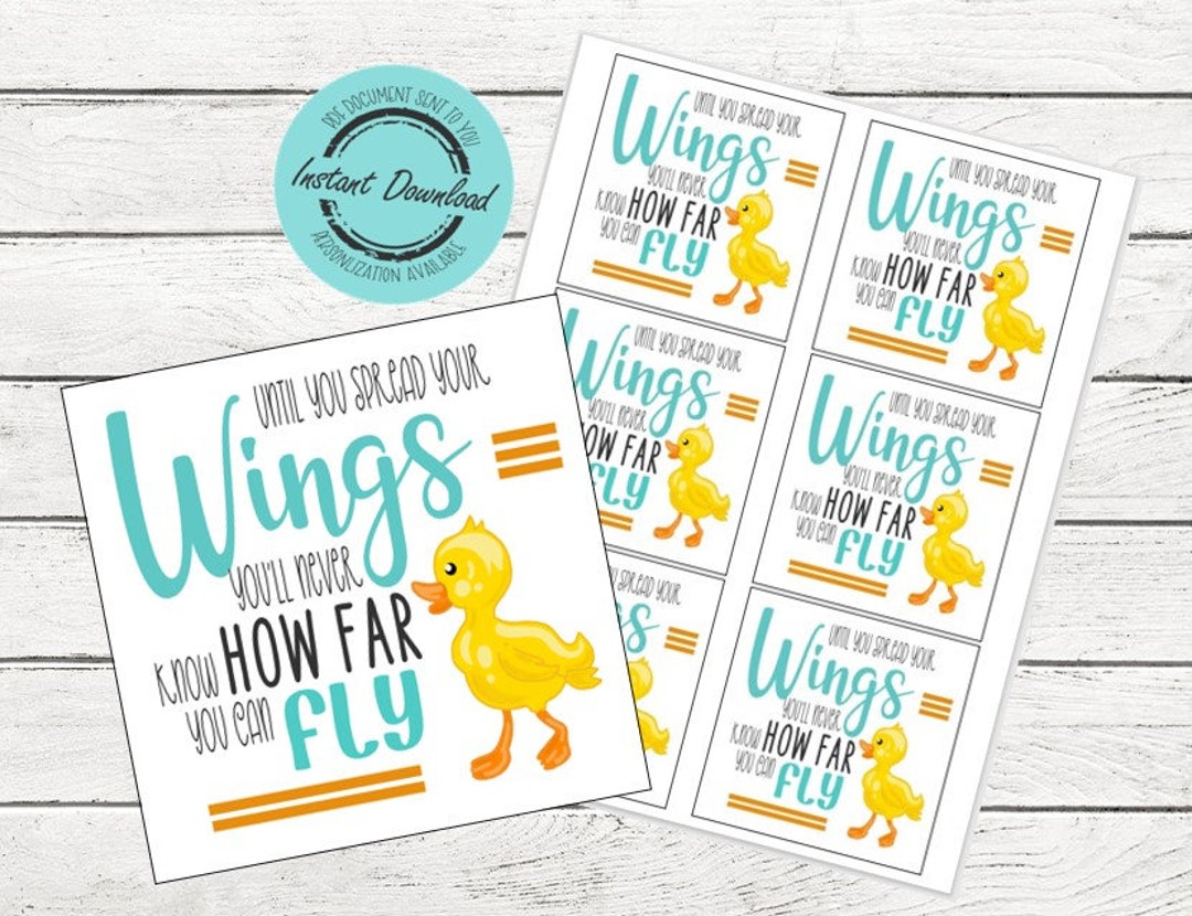 Cute Ducky Affirmation Tag Back to School Duck Theme Great for Students ...