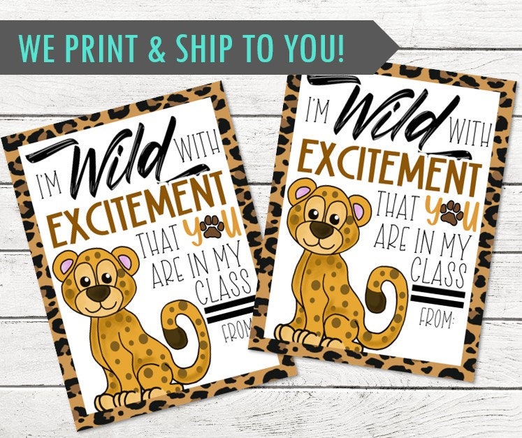 Cute Cheetah Teachers Welcome Tag - Back to School Cheetah Theme ...
