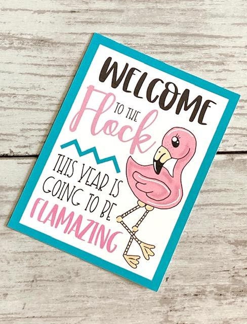 Cute Flamingo Welcome Tag Back to School Flamingo Theme - Etsy