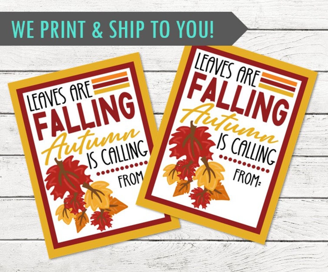 Cute Fall Leaves Gift Tag - Happy Fall Ya'll - Great for Gift Bags or ...