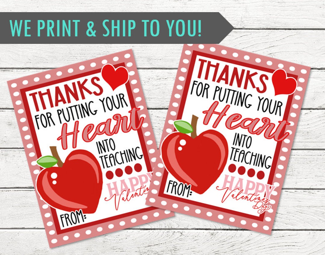 Sweet Teacher Valentines Gift Tag - Happy Valentines Day! - Great for ...