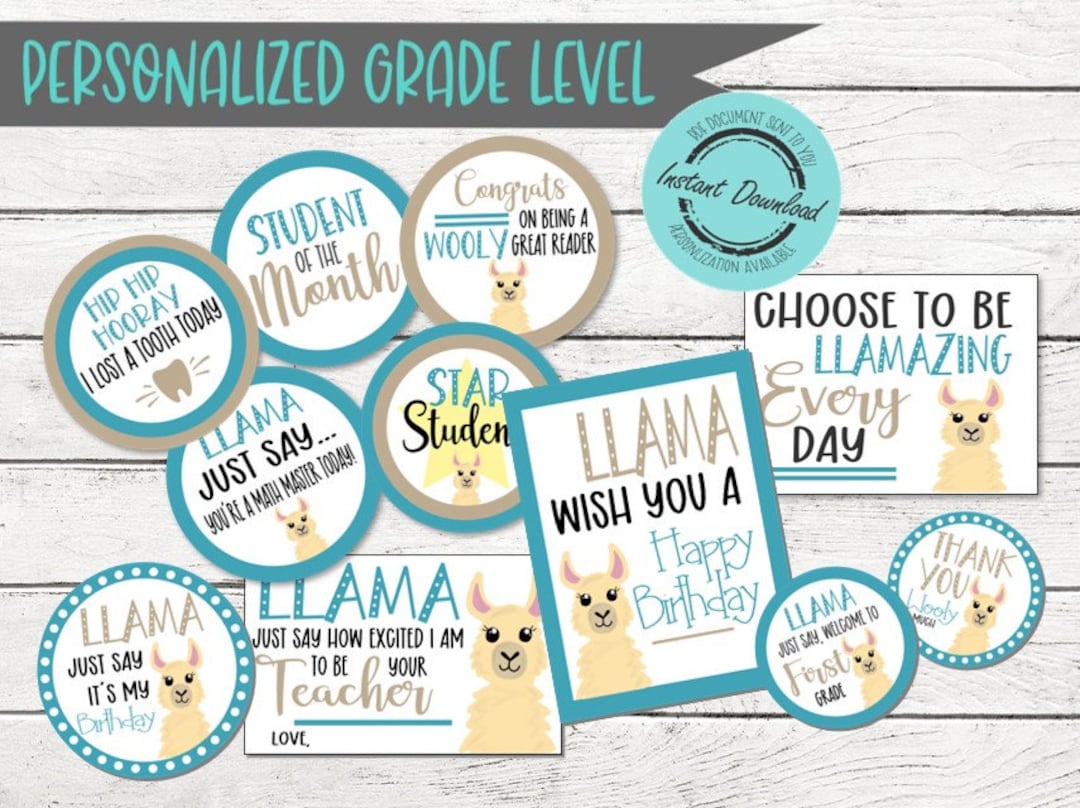 Cute Llama Teachers Bundle Back to School Llama Theme Llama Just Say ...