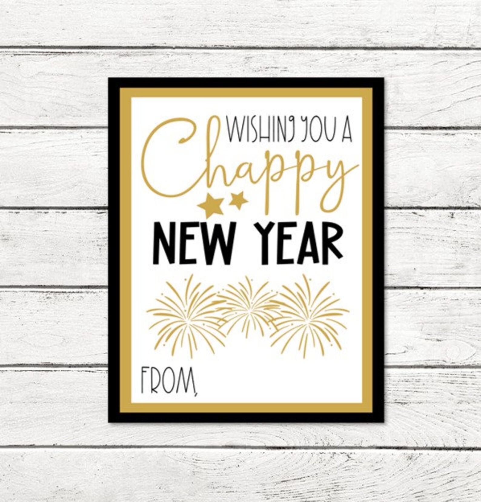 Cute New Years Gift Tag - Happy New Year! - Great for Gift Bags or for ...