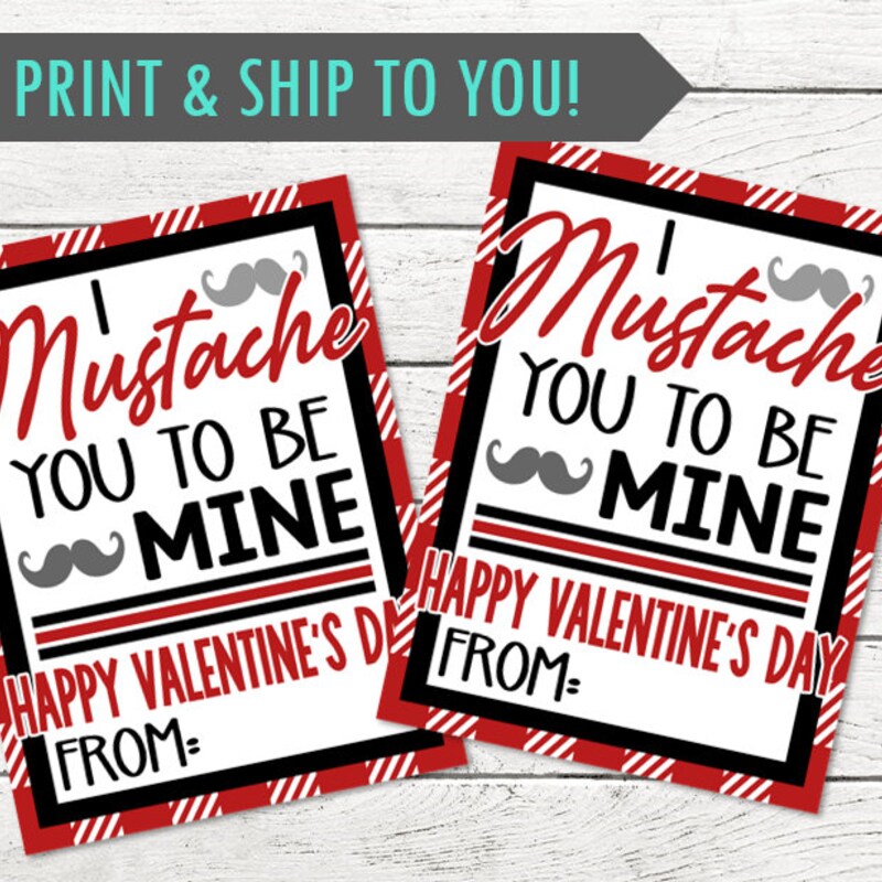 Mustache Valentine - Etsy