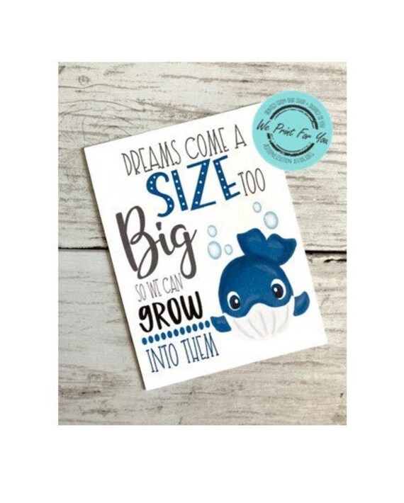 Cute Whale Affirmation Tag Back to School Whale Theme - Etsy