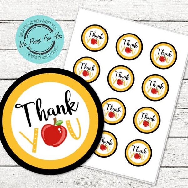 Apple Thank You - Etsy