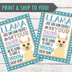 Cute Llama Teacher Tag Back to School Llama Theme Llama - Etsy