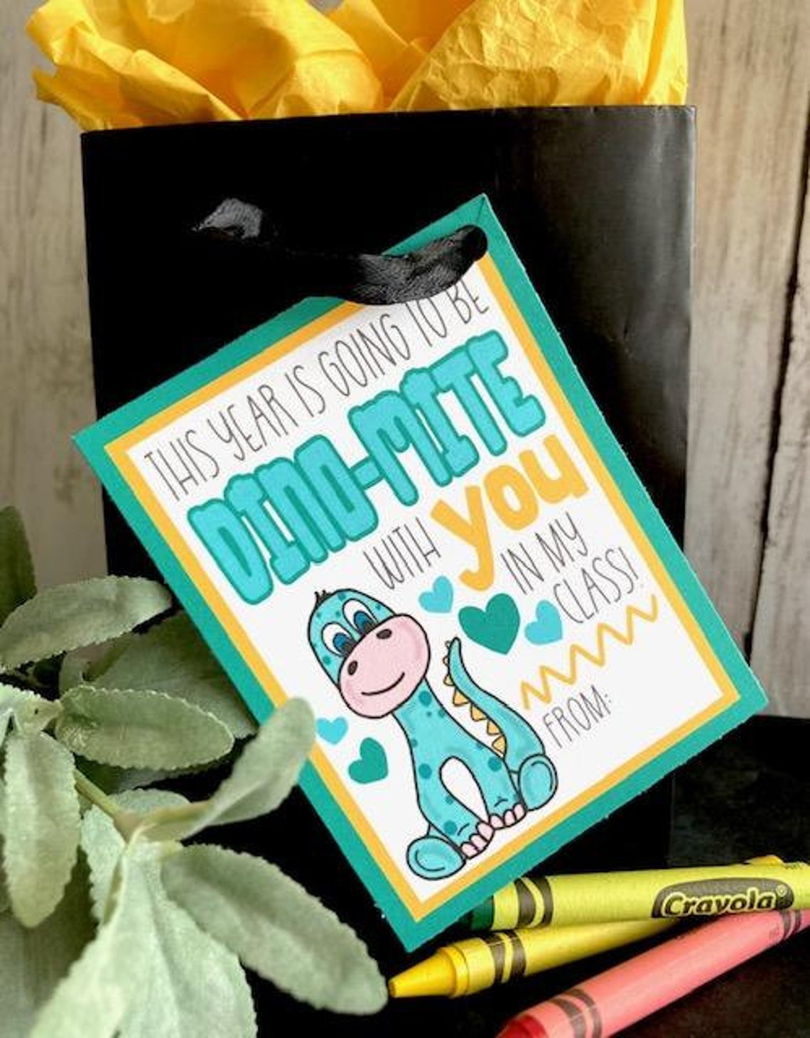 Cute Dino Teachers Welcome Tag - Back to School Dino Theme - Welcome ...