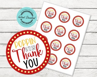 Just Poppin in to Say Thank You - Etsy