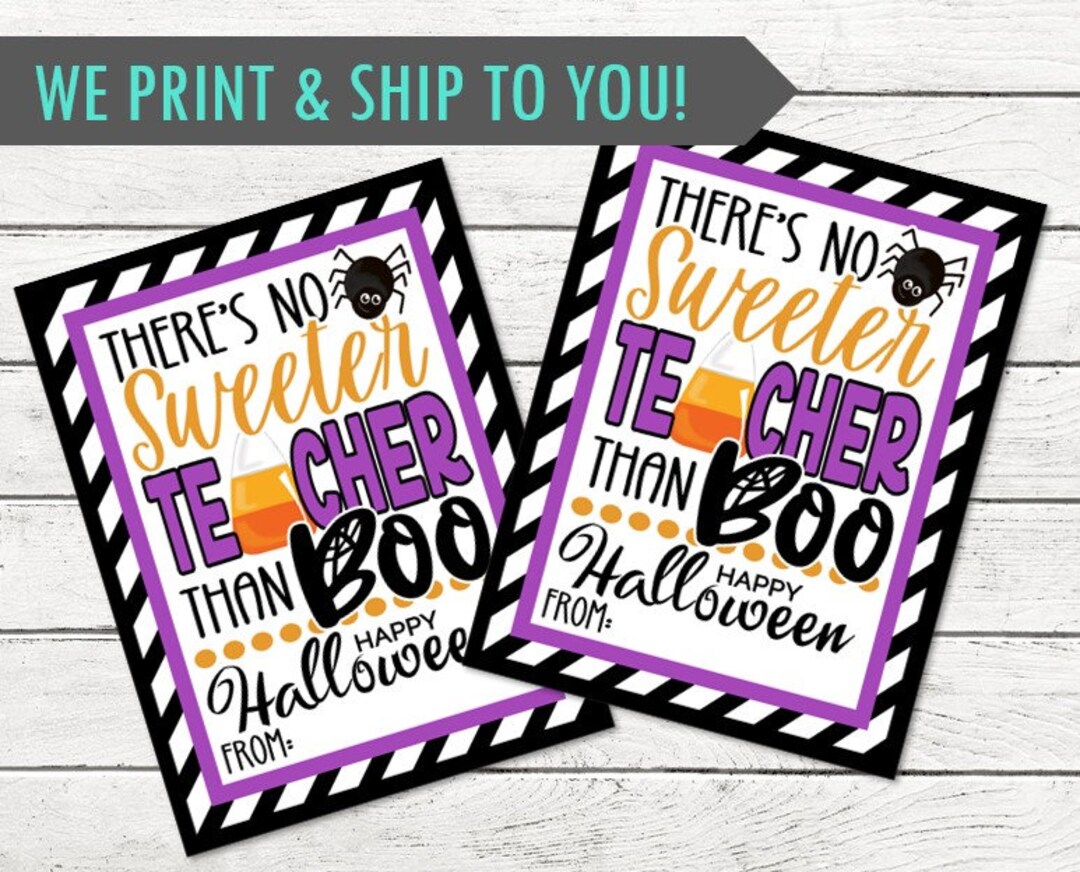 Cute Halloween Teachers Gift Tag - Happy Halloween! - Great for ...