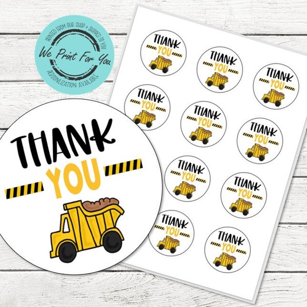 Thank You Stickers - Etsy