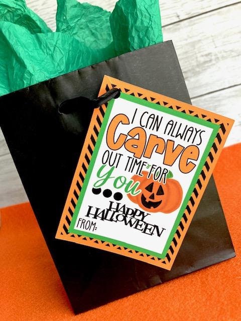 Cute Halloween Pumpkin Gift Tag - Happy Halloween! - Great for Treat ...