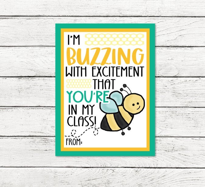 Cute Bee Teachers Welcome Tag Back to School Bee Theme - Etsy