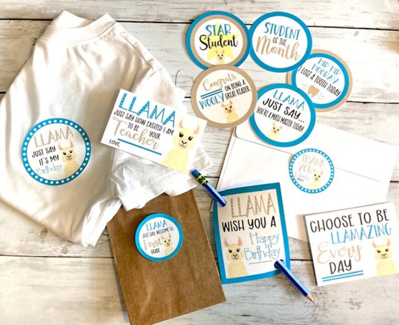 Cute Llama Teacher Tag Back to School Llama Theme Llama - Etsy