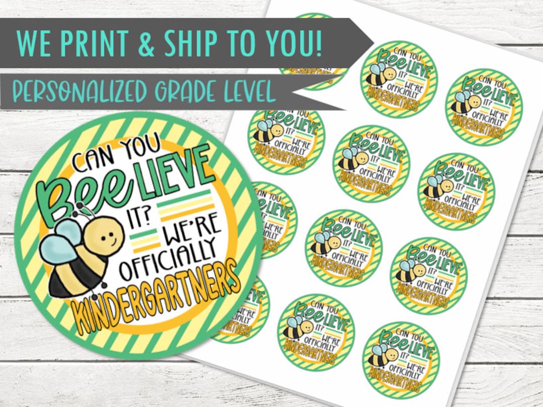 Cute Bee End of School Sticker Sheet - Happy Summer! - Great for Goody ...