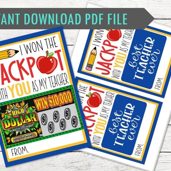 Teacher Appreciation Lottery - Etsy