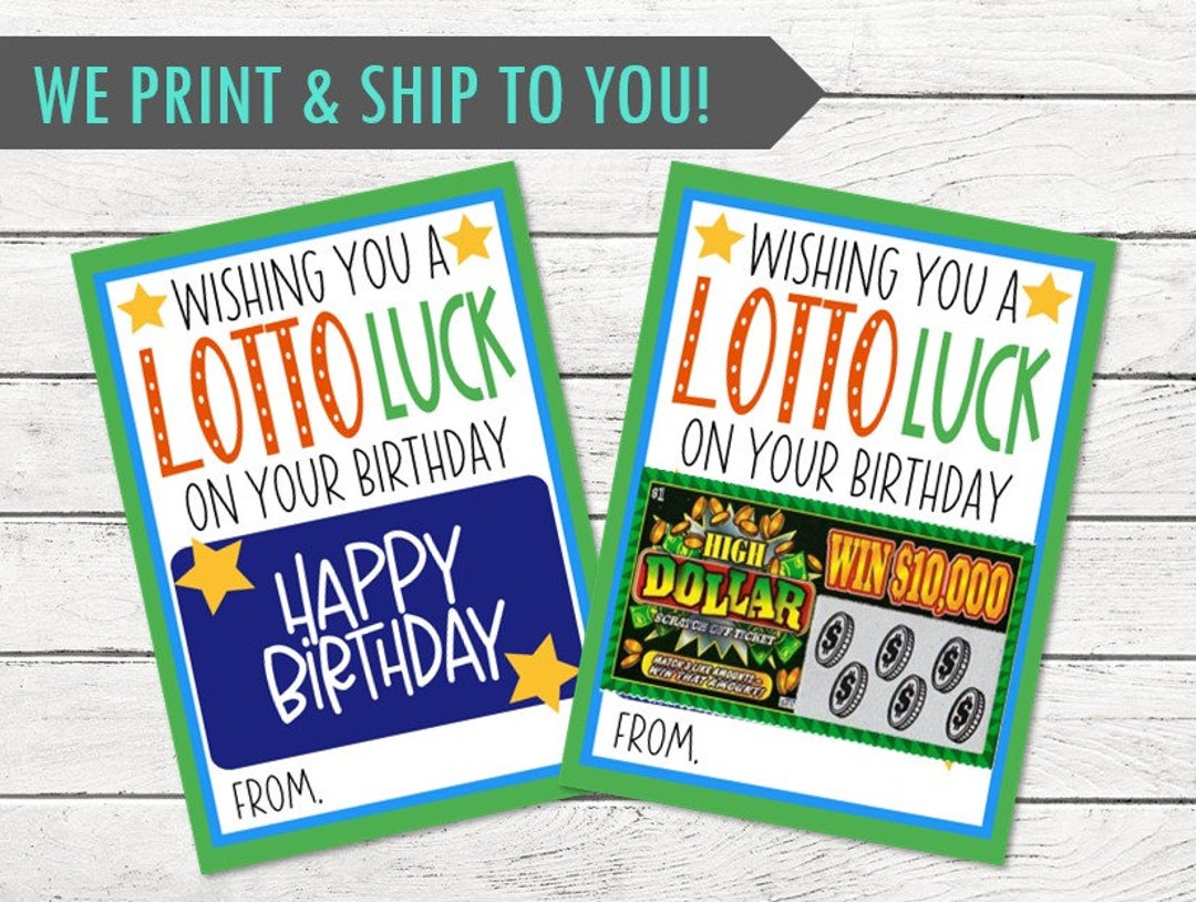 Fun Lotto Birthday Gift Tag - Happy Birthday! - Great to Hand Out With ...