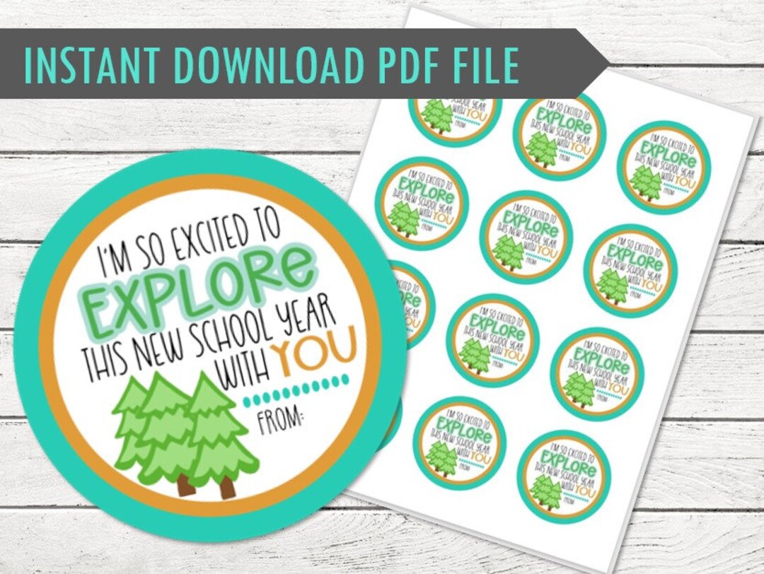 Cute Adventure Welcome Stickers - Back to School Adventure Theme ...