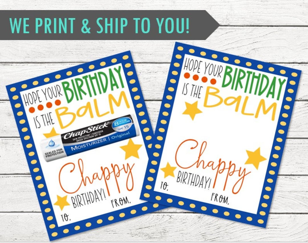 Cute Chappy Birthday Gift Tag - Happy Birthday! - Great for Handing Out ...