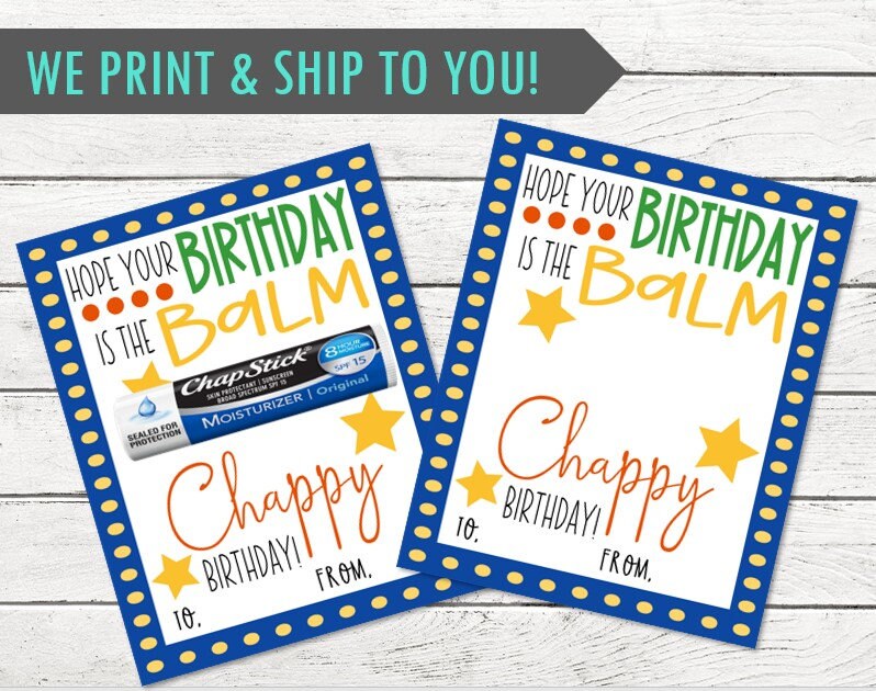 Cute Chappy Birthday Gift Tag - Happy Birthday! - Great for Handing Out ...