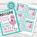 Cute Flamingo Welcome Tag Back to School Flamingo Theme Great for ...