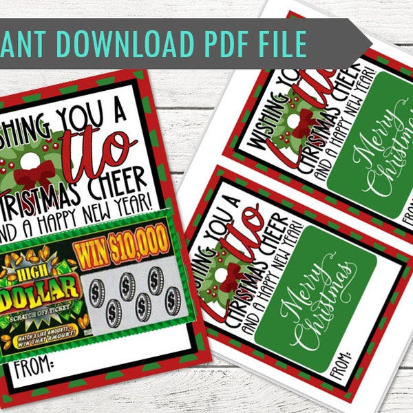 Lotto Christmas Tag - Etsy