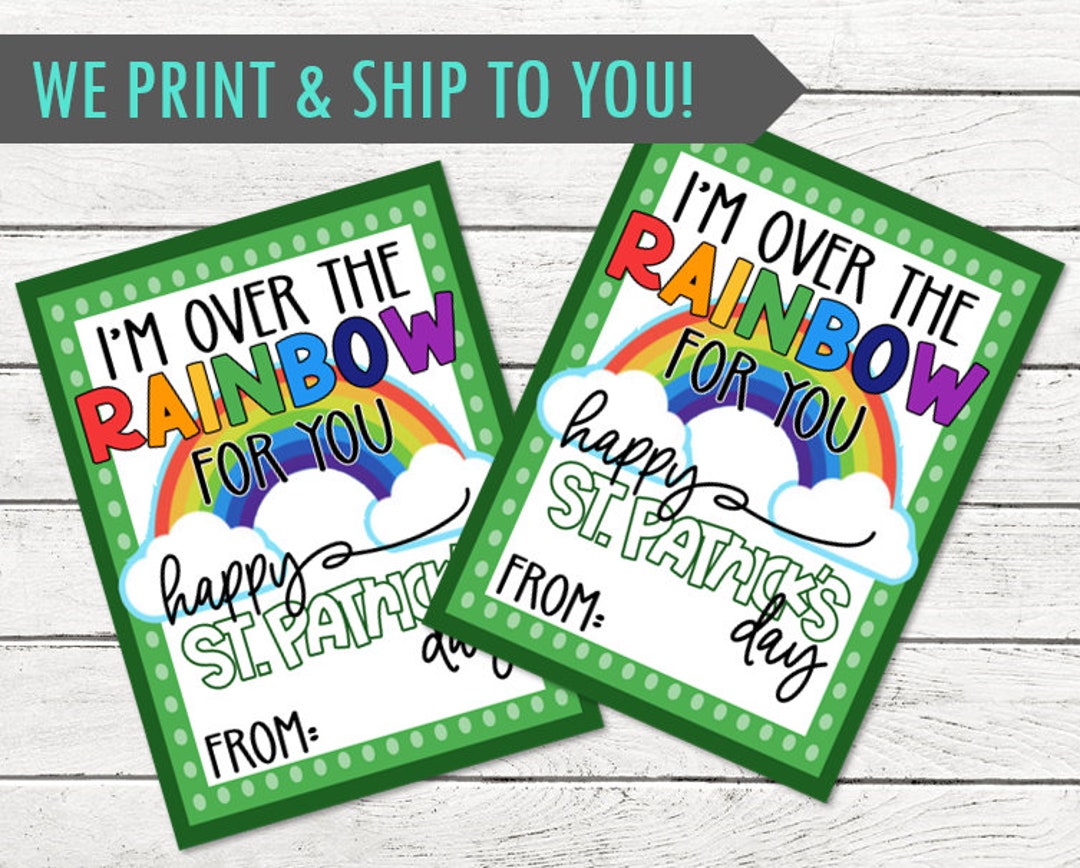 St. Patrick's Day Rainbow Gift Tag - Happy St Paddy's Day! - Great for ...
